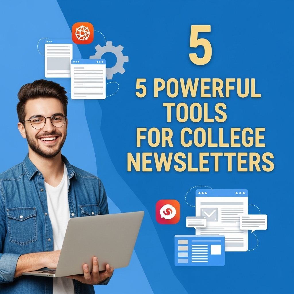 5 Powerful Tools To Enhance College Newsletters | PSD Freebies Mockups