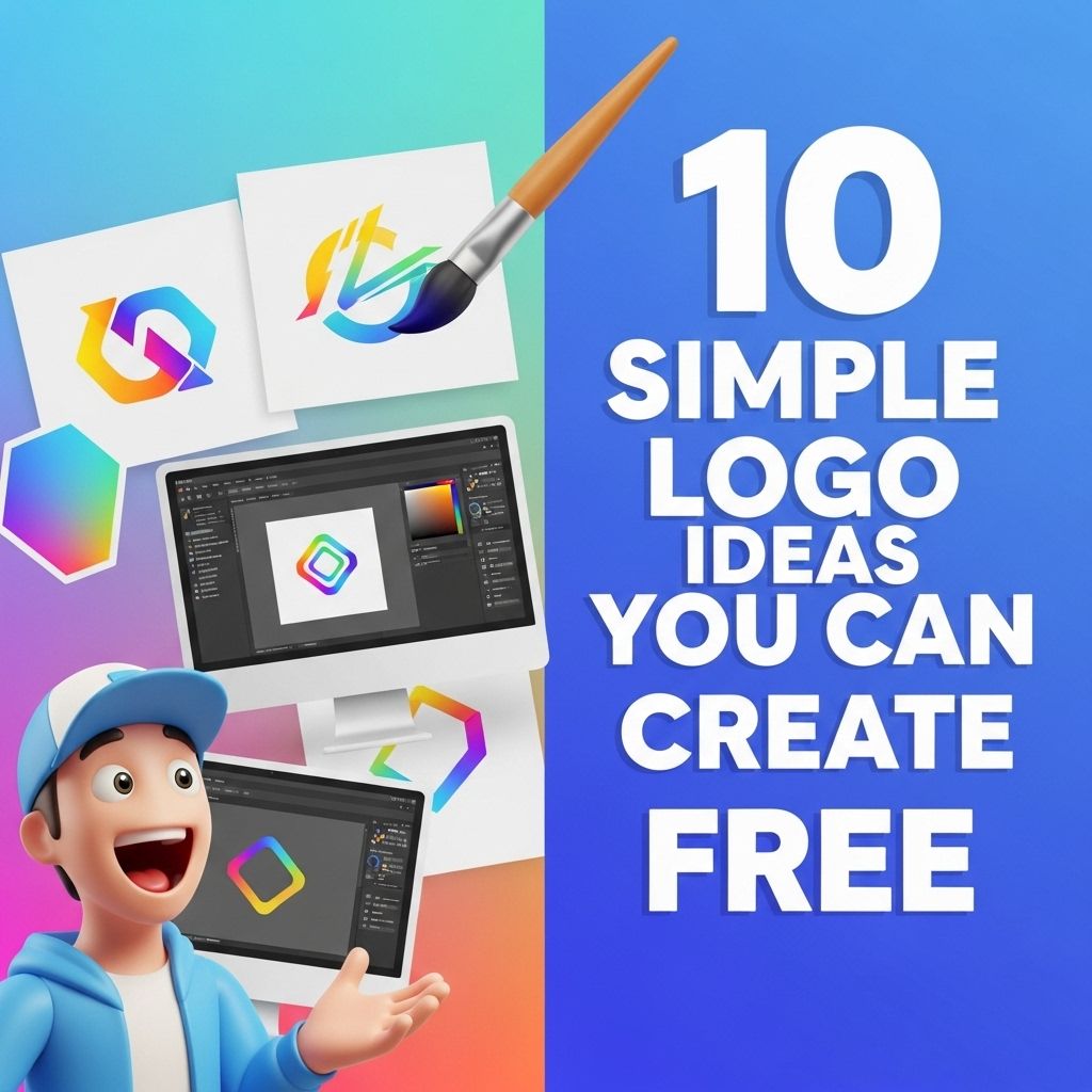 10 Simple Logo Ideas You Can Create For Free | PSD Freebies Mockups