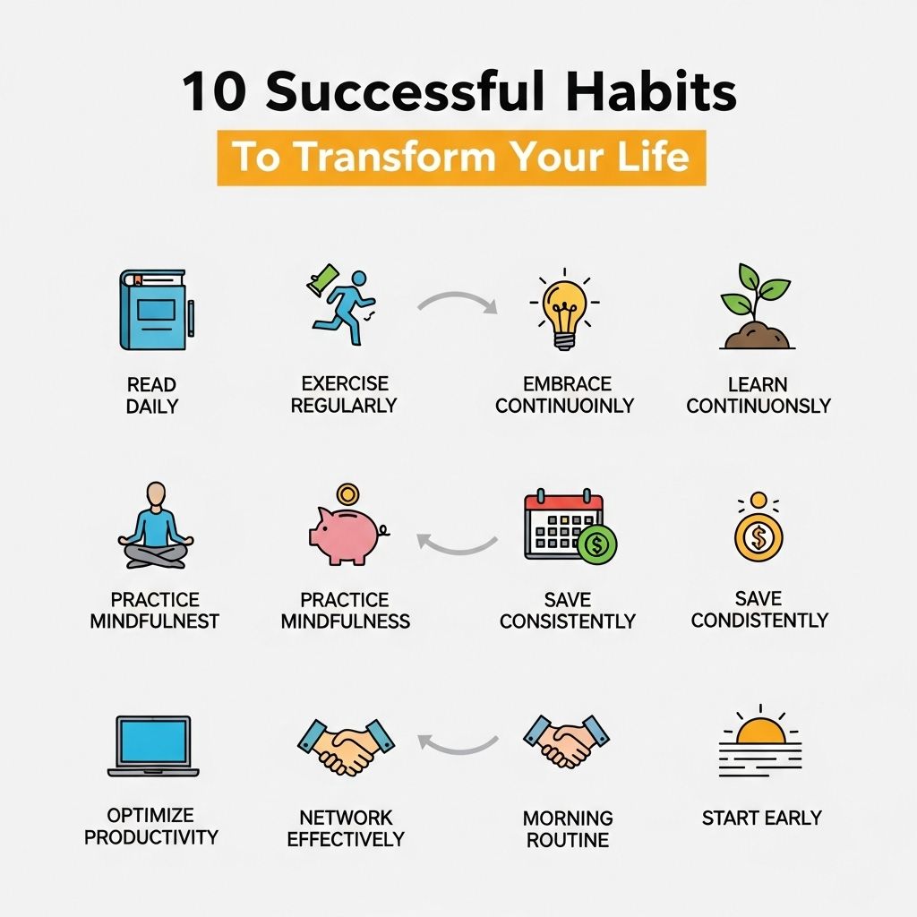 10 Successful Habits To Transform Your Life | PSD Freebies Mockups