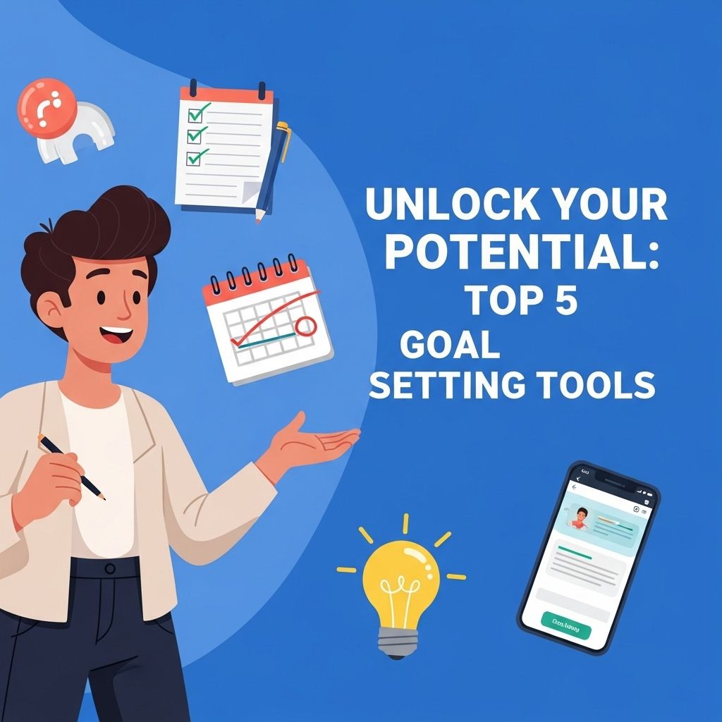 Unlock Your Potential With Top 5 Goal Setting Tools | PSD Freebies Mockups
