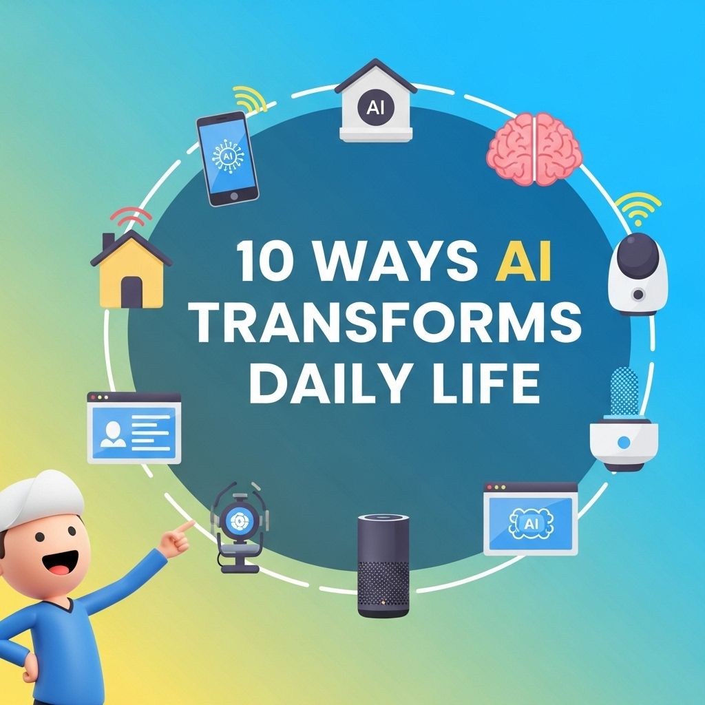 10 Ways AI Transforms Daily Life | PSD Freebies Mockups
