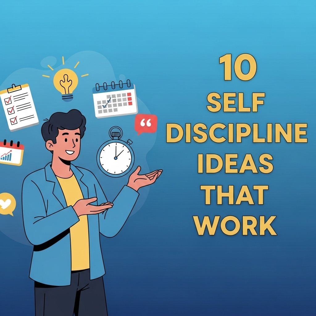 10 Effective Self Discipline Strategies That Work | PSD Freebies Mockups