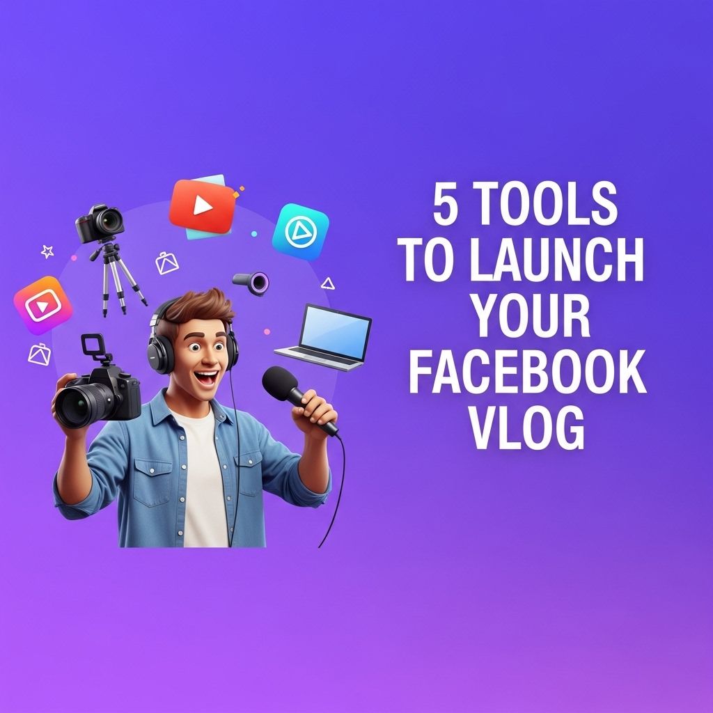 5 Essential Tools For Launching Your Facebook Vlog | PSD Freebies Mockups