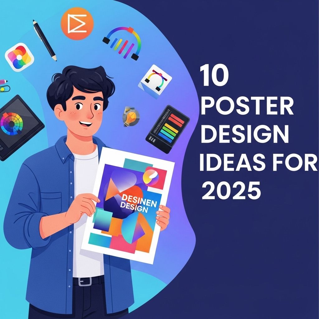 10 Creative Poster Design Ideas For 2025 | PSD Freebies Mockups